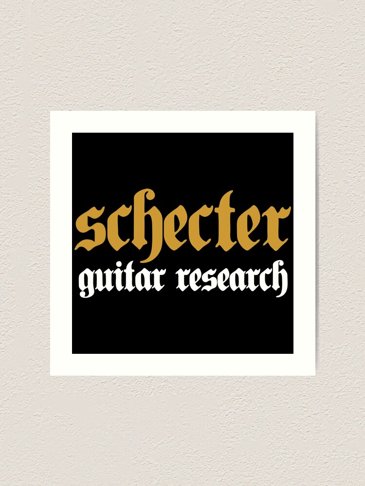 "Bestselling Schecter Logo" Art Print by ekinoafana | Redbubble