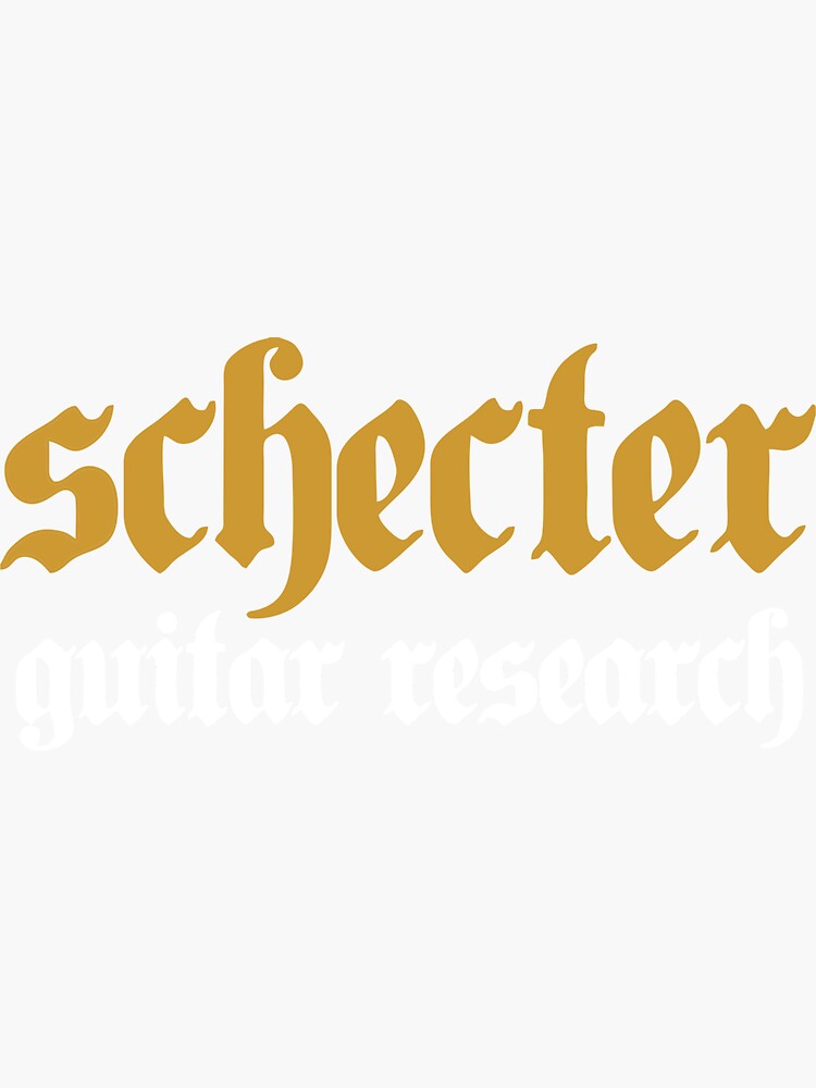 "Bestselling Schecter Logo" Sticker for Sale by ekinoafana | Redbubble