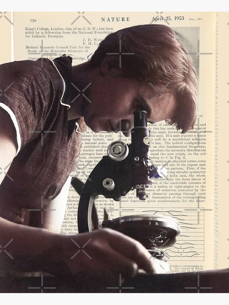 "Rosalind Franklin Women in Science STEM using Microscope" Poster by ...