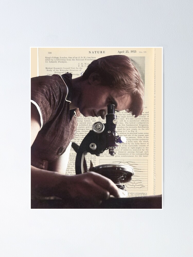 "Rosalind Franklin Women in Science STEM using Microscope" Poster by ...