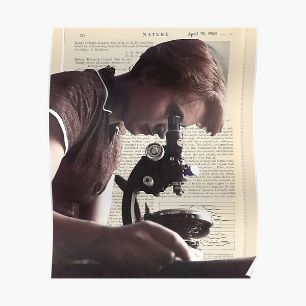 "Rosalind Franklin Women in Science STEM using Microscope" Poster by ...