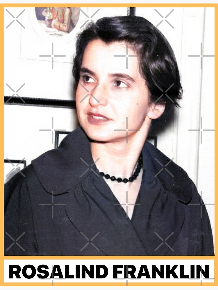 "Rosalind Franklin Women in Science STEM colored Portrait" Metal Print ...