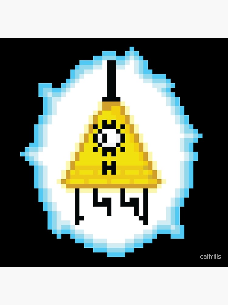 "Bill Cipher (8-bit)" Art Print by calfrills | Redbubble
