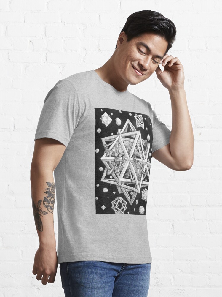 "MC Escher Halftone" T-shirt for Sale by UnitShifter | Redbubble ...