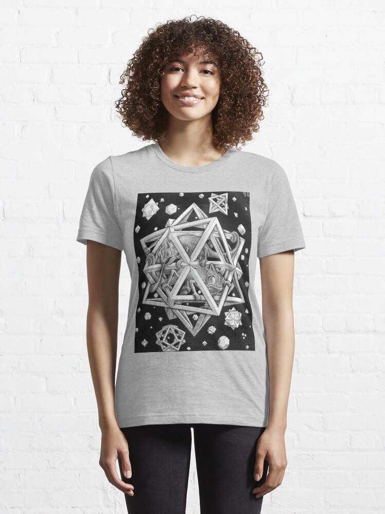 "MC Escher Halftone" T-shirt for Sale by UnitShifter | Redbubble ...