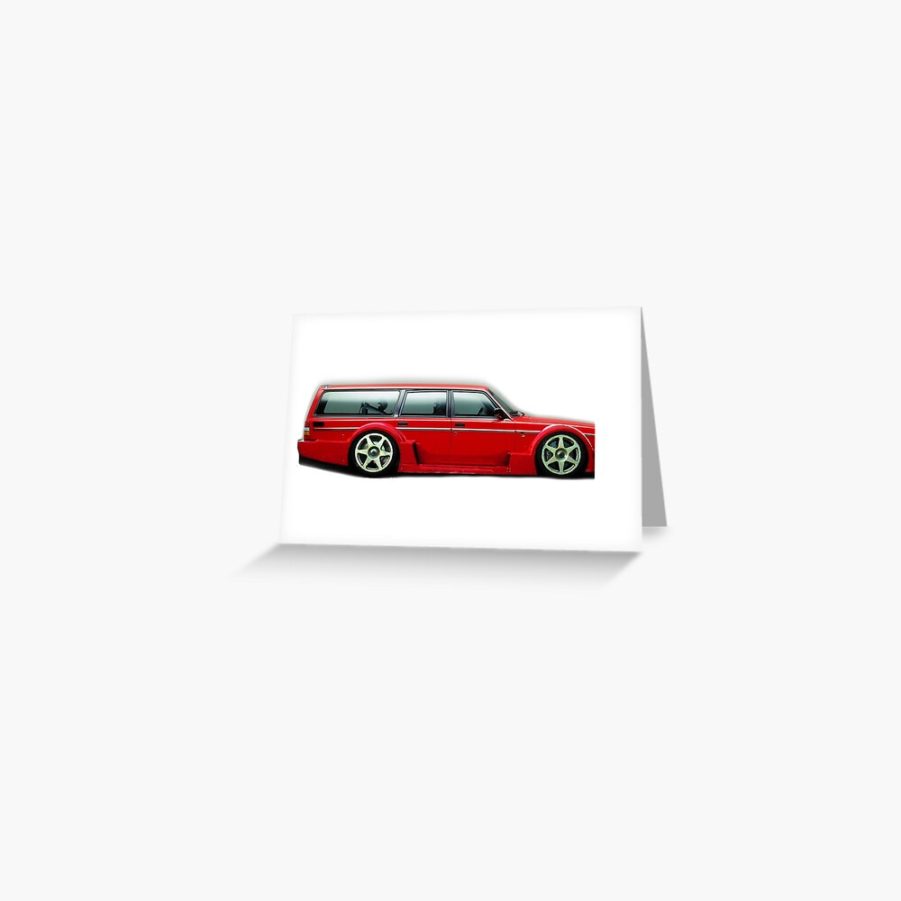 "Volvo Wagon Racecar" Greeting Card by TheDJK | Redbubble