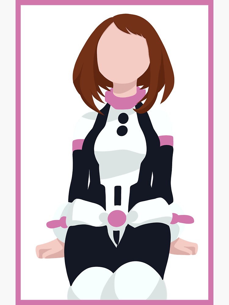 "Ochaco" Sticker for Sale by tinysuccubus | Redbubble