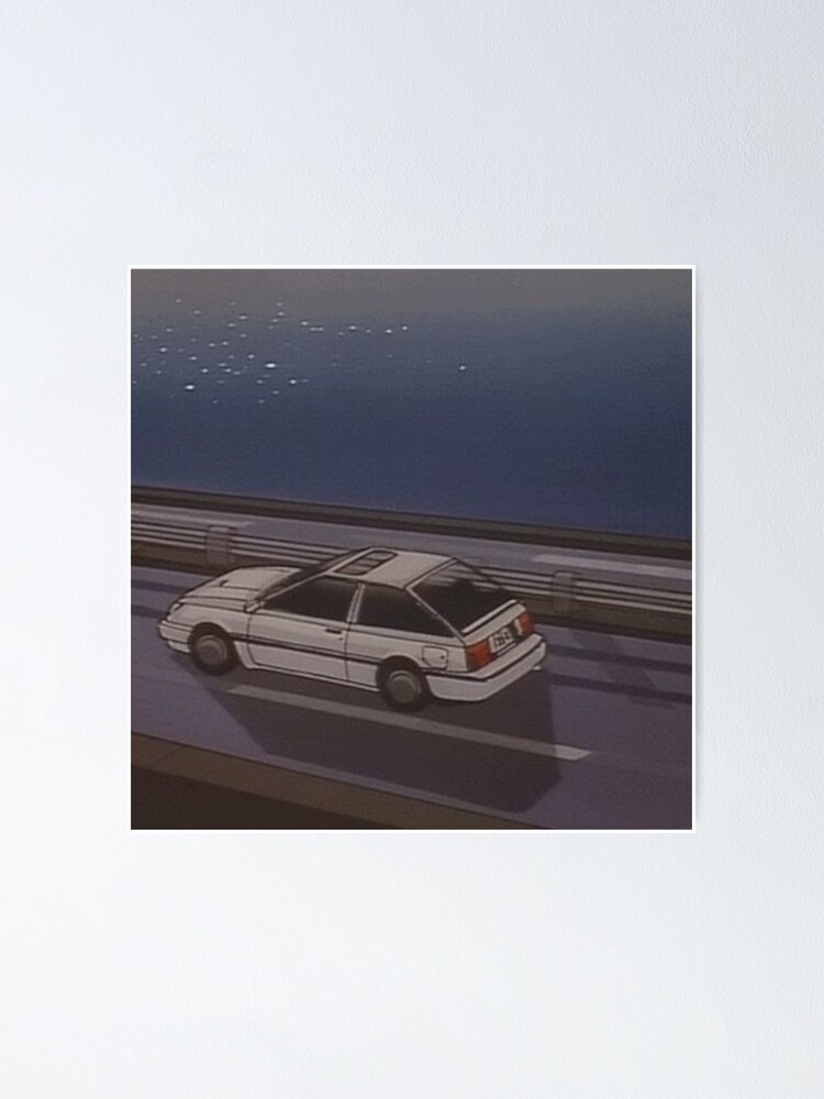 "Initial D aesthetic vibes 90s " Poster by Maimanart | Redbubble