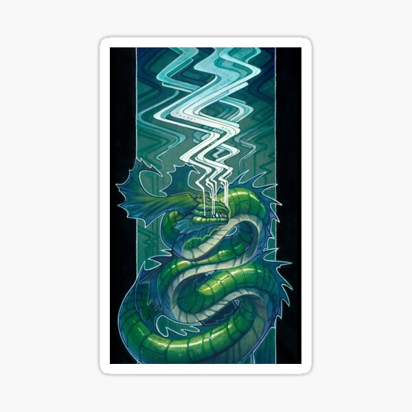 "danger noodle" Sticker for Sale by drachenmagier | Redbubble