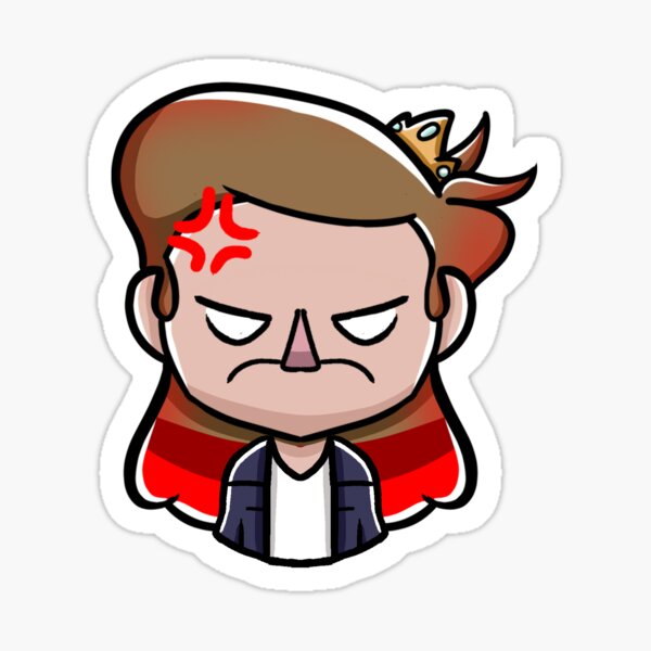 "Pebble Angry" Sticker for Sale by JDWmedia | Redbubble