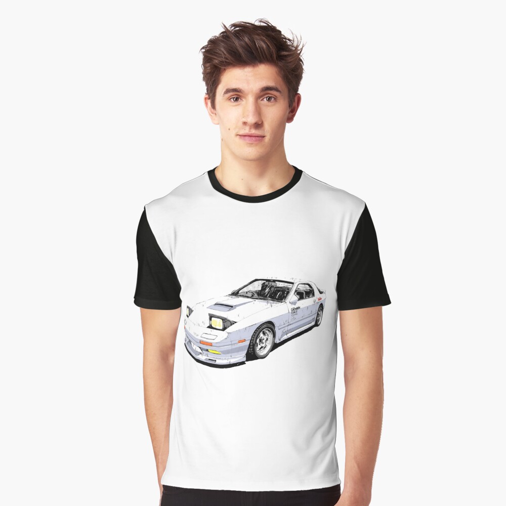 "Ryosuke Takahashi's RX7 fc" Sticker for Sale by ilFrambo | Redbubble