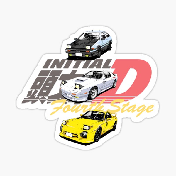 "Initial D Fourth Stage, project d" Sticker for Sale by ilFrambo ...