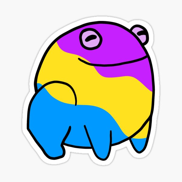 "Pansexual Pride Flag Frog" Sticker for Sale by NatStarArt | Redbubble