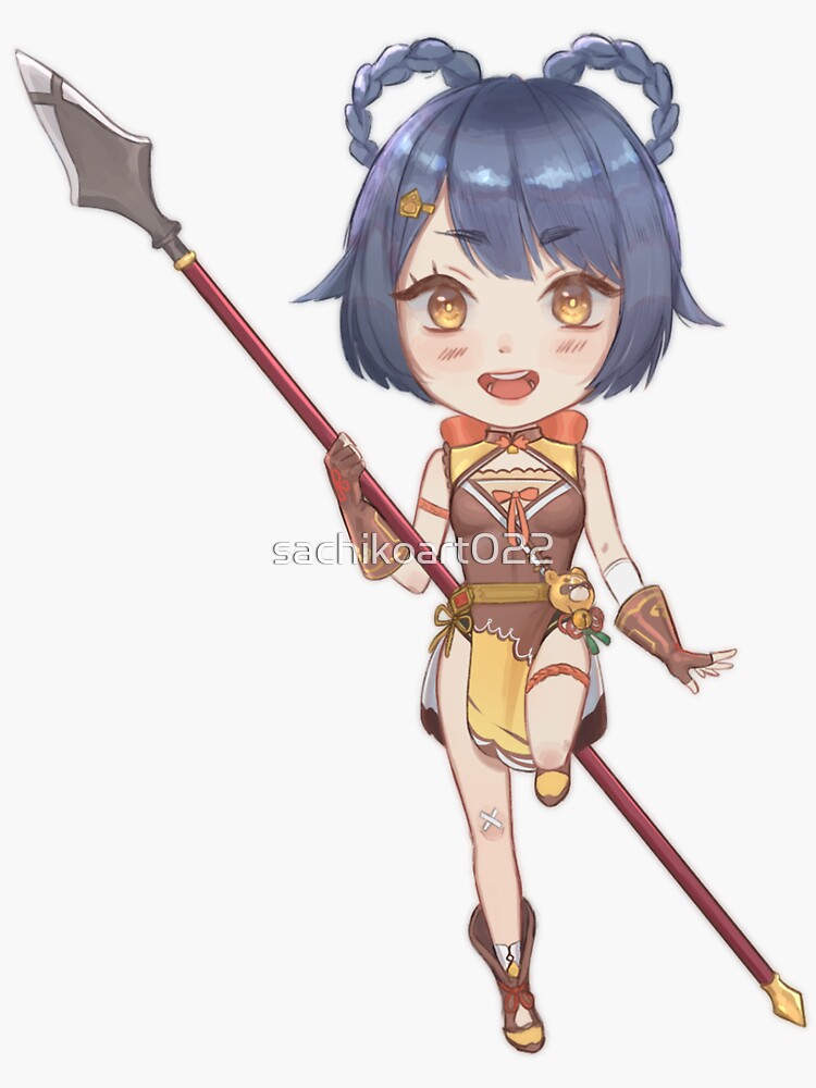 "Genshin Impact: Xiangling" Sticker by sachikoart022 | Redbubble
