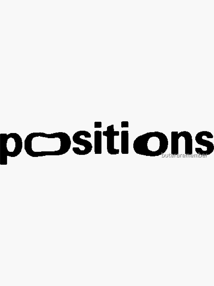 "positions logo" Sticker for Sale by buteraremember | Redbubble