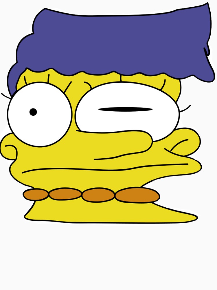 "Marge Smeared Face" Essential T-Shirt for Sale by andrewaq | Redbubble