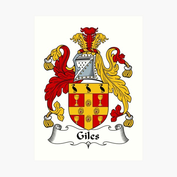 "Giles Coat of Arms / Giles Family Crest" Art Print by ScotlandForever ...