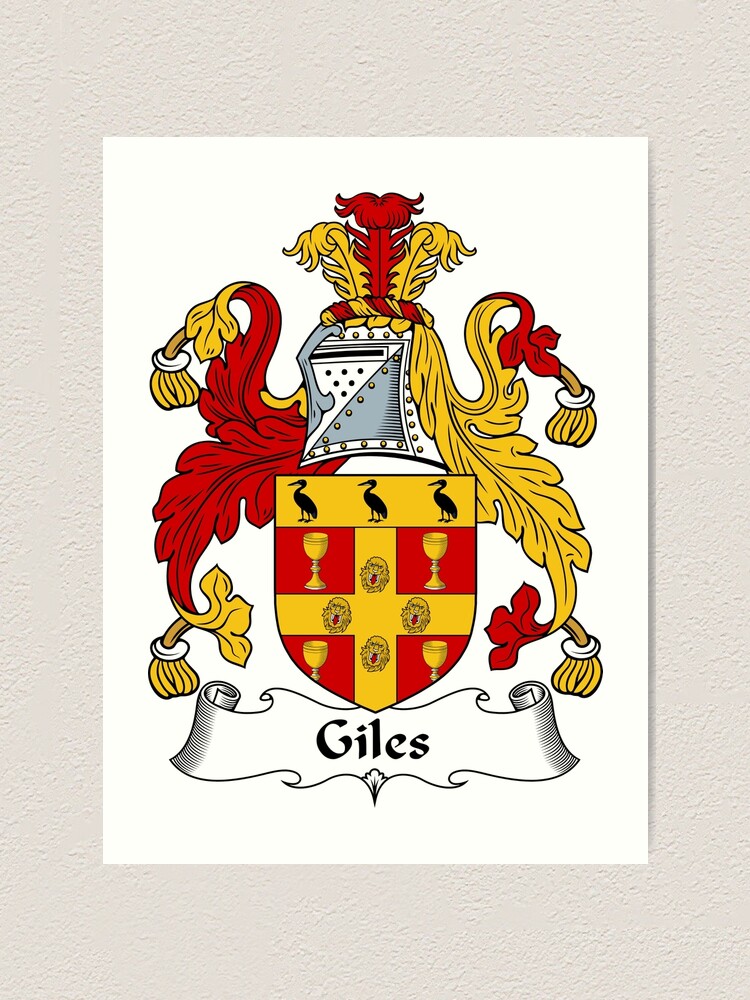 "Giles Coat of Arms / Giles Family Crest" Art Print by ScotlandForever ...