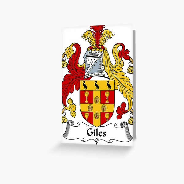 "Giles Coat of Arms / Giles Family Crest" Greeting Card by ...