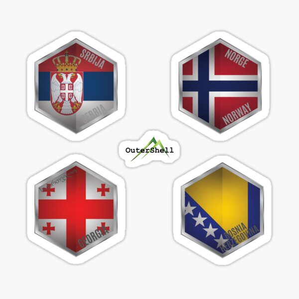 "European Country Flags Mini Small Stickers 10" Sticker by OuterShellUK ...