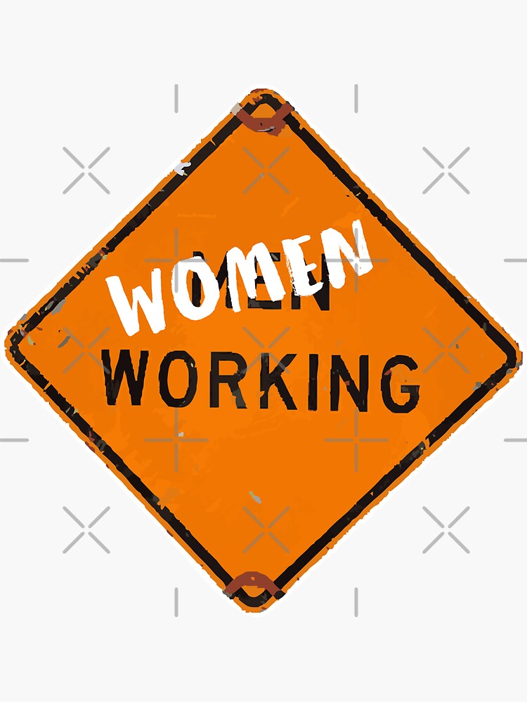"Women Working" Sticker by InkTheMoon | Redbubble