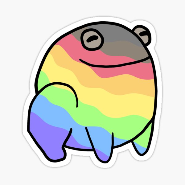"Pastel LGBTQ+ POC Pride Flag Frog" Sticker for Sale by NatStarArt | Redbubble