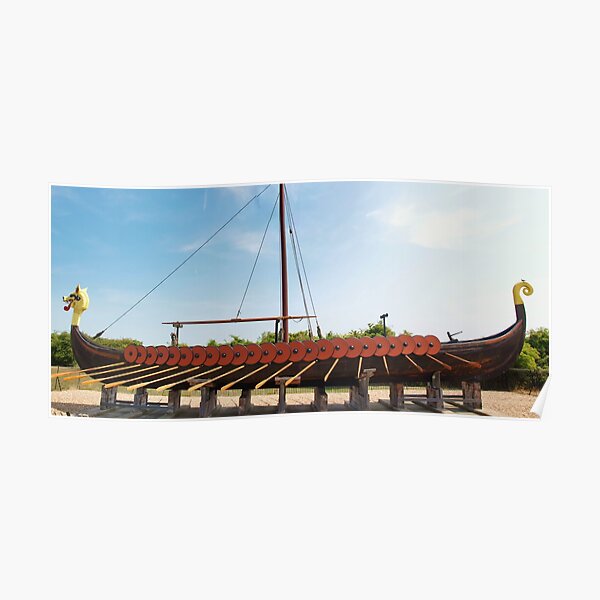 "The Hugin, Viking Long Boat" Poster for Sale by TerrySenior | Redbubble