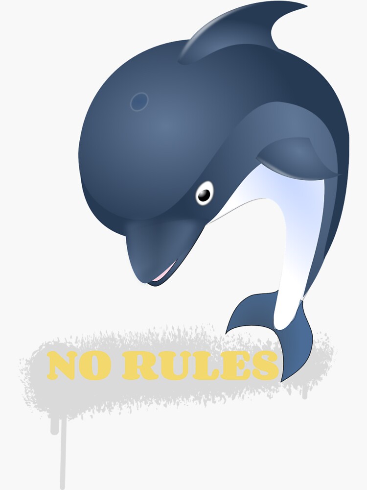 "No rules" Sticker for Sale by design1980 | Redbubble