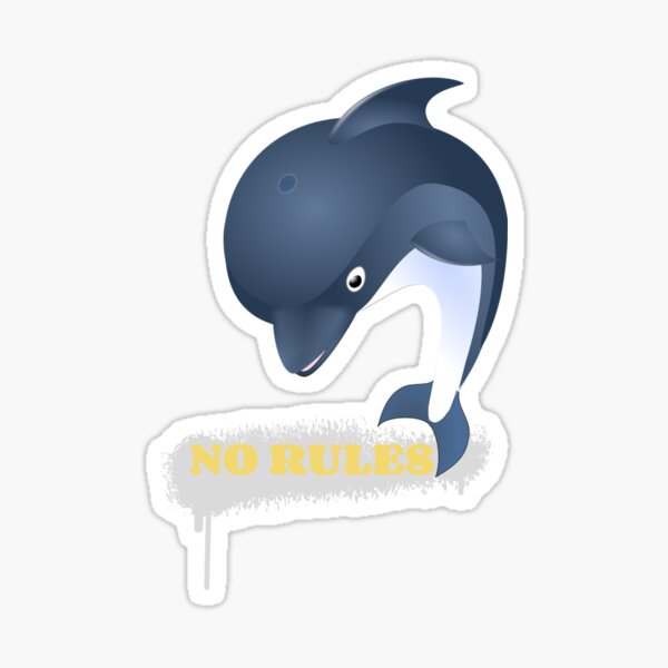 "No rules" Sticker for Sale by design1980 | Redbubble