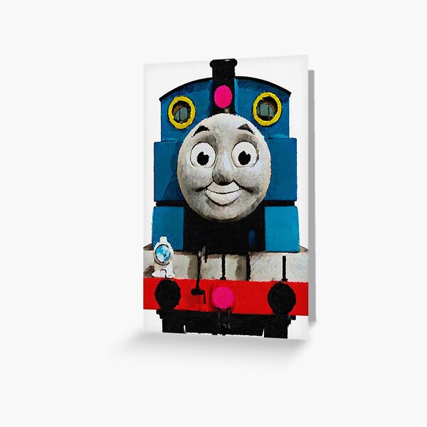 "Thomas the tank engine Front View" Greeting Card for Sale by ...