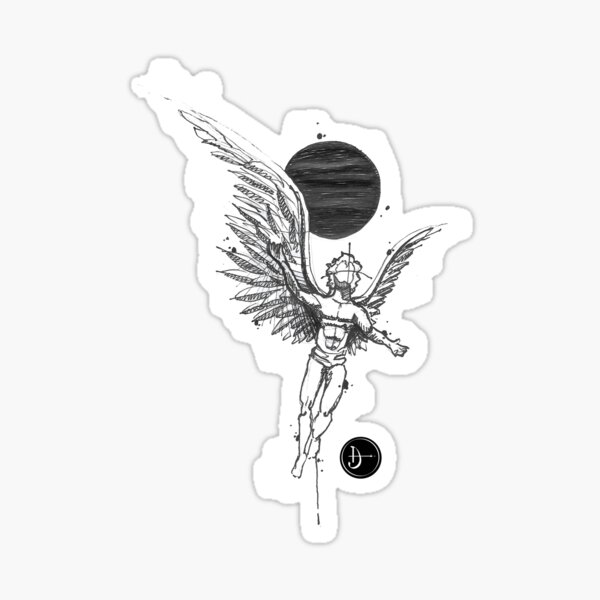 "Fallen Angel" Sticker for Sale by dn-alves | Redbubble