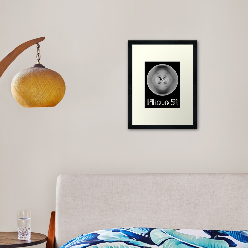 "Photo 51 X-ray diffraction of DNA by Rosalind Franklin, Raymond ...