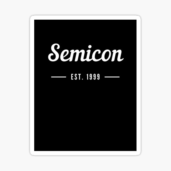 "Semiconductor Typographic" Sticker for Sale by emongmarket | Redbubble