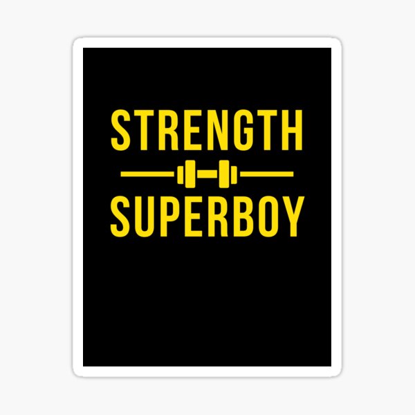 "Strength Superboy" Sticker by superchimbitt | Redbubble