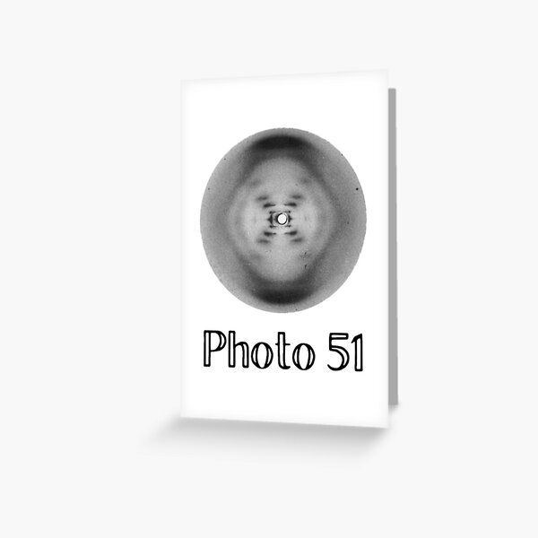 "Photo 51 X-ray diffraction of DNA by Rosalind Franklin, Raymond ...