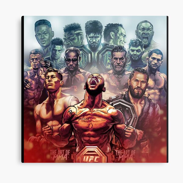 "UFC fighters art poster " Metal Print for Sale by Grace-Cop | Redbubble