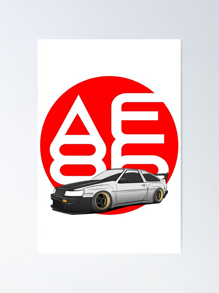 "JDM AE86 Widebody" Poster for Sale by Miyagi-Moto | Redbubble