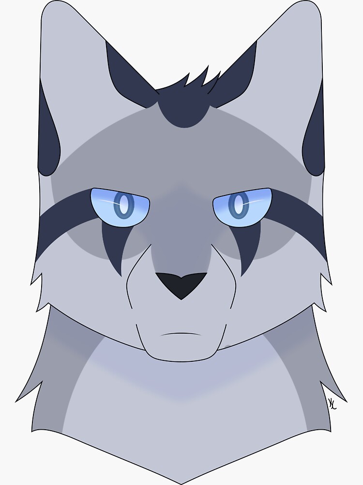 "Jayfeather Head Shot" Sticker by Kai--Ligers | Redbubble