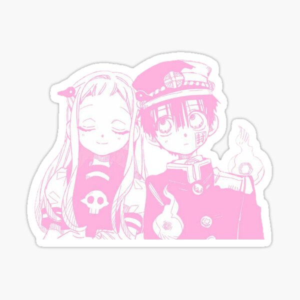 "Pink Manga Hanako-kun" Sticker for Sale by sickmaid | Redbubble