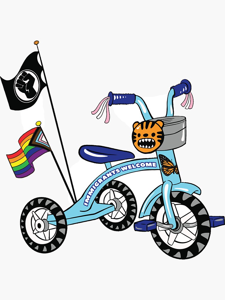 "Tricycle - Sticker" Sticker for Sale by SLMS | Redbubble
