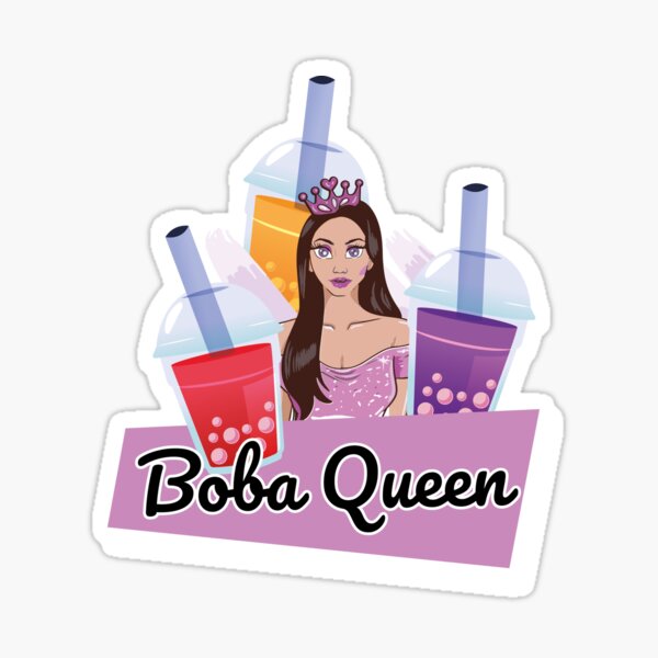 Stickers Stickers, Labels & Tags Paper Boba Queen Sticker etna.com.pe