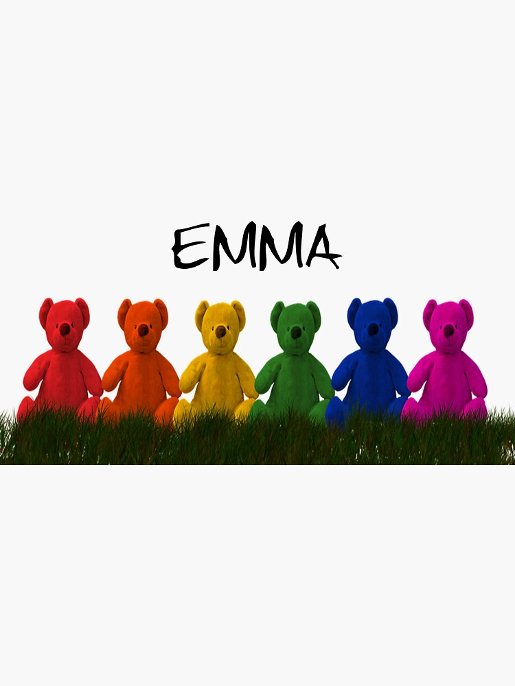 "EMMA," Sticker for Sale by Damscars | Redbubble