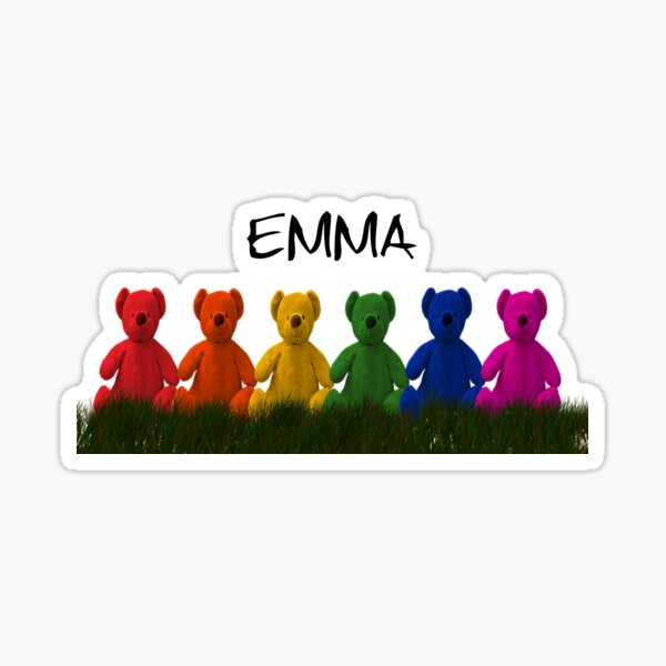 "EMMA," Sticker for Sale by Damscars | Redbubble