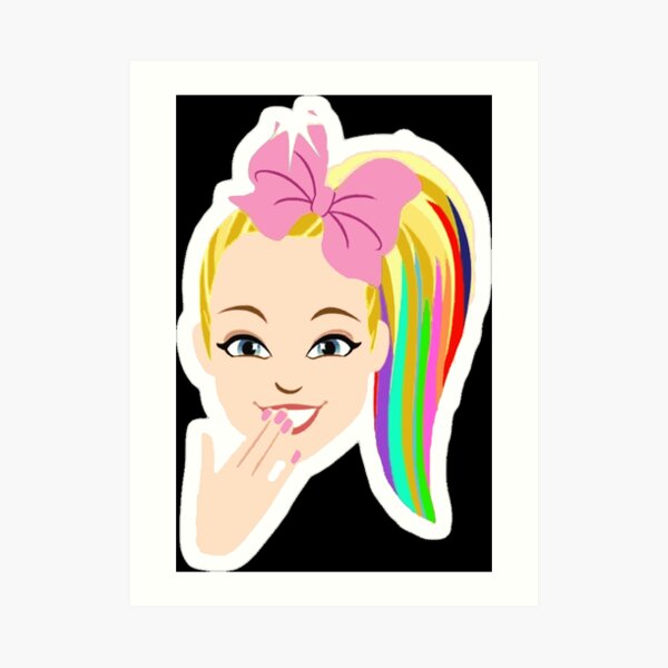 "jojo siwa art drawing" Art Print for Sale by kattiejerde | Redbubble