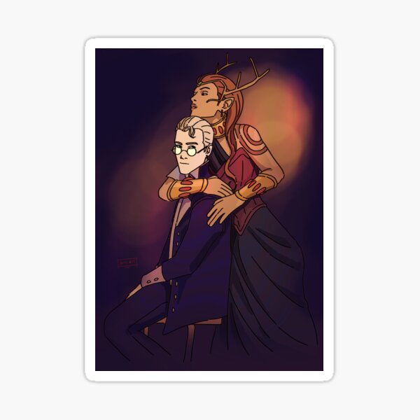 "Percy and Keyleth" Sticker for Sale by Lornarc | Redbubble