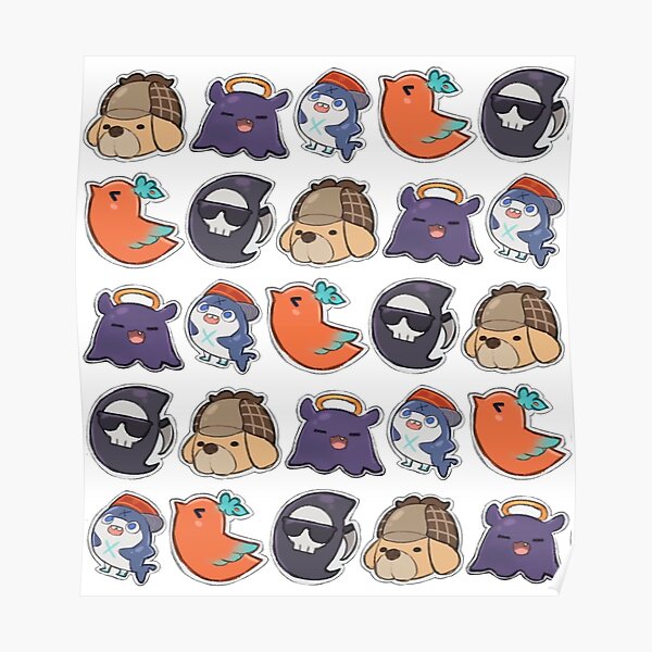 "HoloMyth Mascots pack - Hololive" Poster for Sale by JR-Art | Redbubble