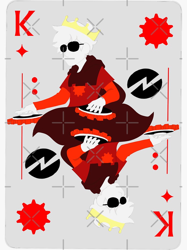 "Dave Strider King Card - Homestuck" Sticker for Sale by minbinmax ...