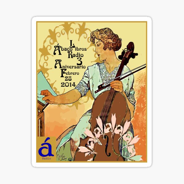 "ALR Jazz Radio 3rd Anniversary Poster" Sticker by juliobenitez | Redbubble