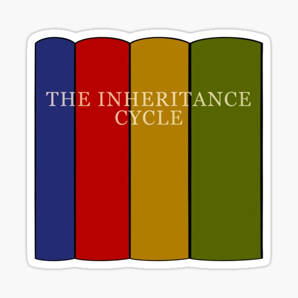 "The Inheritance Cycle Bookstack" Sticker for Sale by doodlesbyCara ...