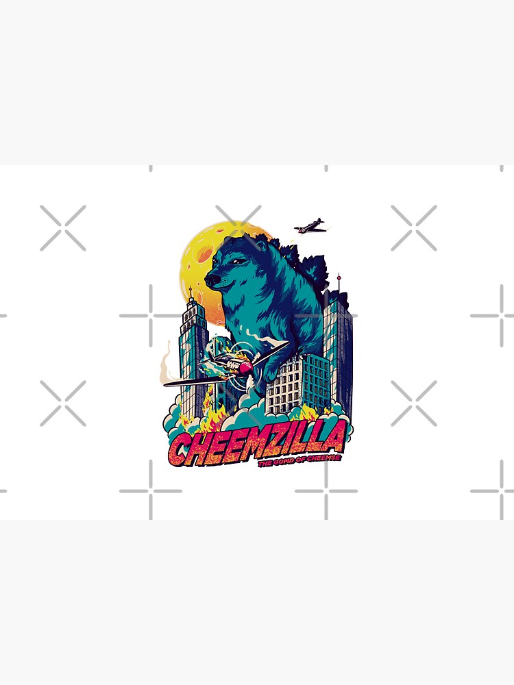 Botella de agua «Cheemzilla - El dios de Cheemse | Azul | Kaiju Shiba ...